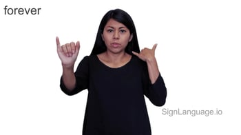 Asl Forever Symbol Sign For FOREVER