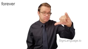 Asl Forever Symbol Sign For FOREVER