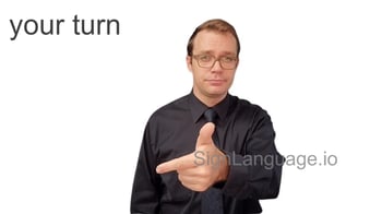 Sign Language Your Turn My Turn Your Turn Visual Prompt Cards